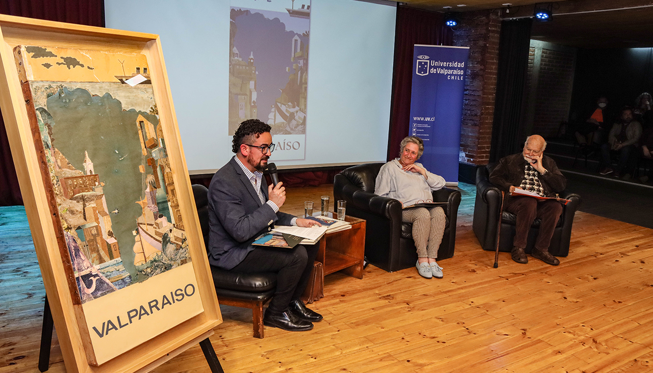 Allan Browne presentó nueva edición de su icónico afiche “Valparaíso”